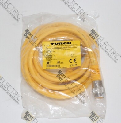 Turck, RSM RKM 36-4M, U2260-0, Cordset Mini Fast Cable Plug 3p 3 Pin ...