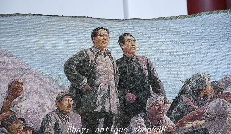 Chinese Cloth Communist Party Great Leader Mao Zedong Character Thangka ...