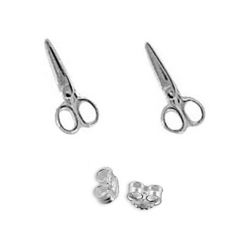 Ohrringe/Ohrstecker Schere -925er Sterling Silber- dt. Herstellung- NEU ...