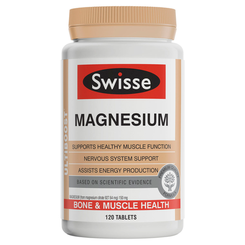 Swisse Ultiboost Magnesium Helps Relieve Muscle Cramps & Mild Spasms ...