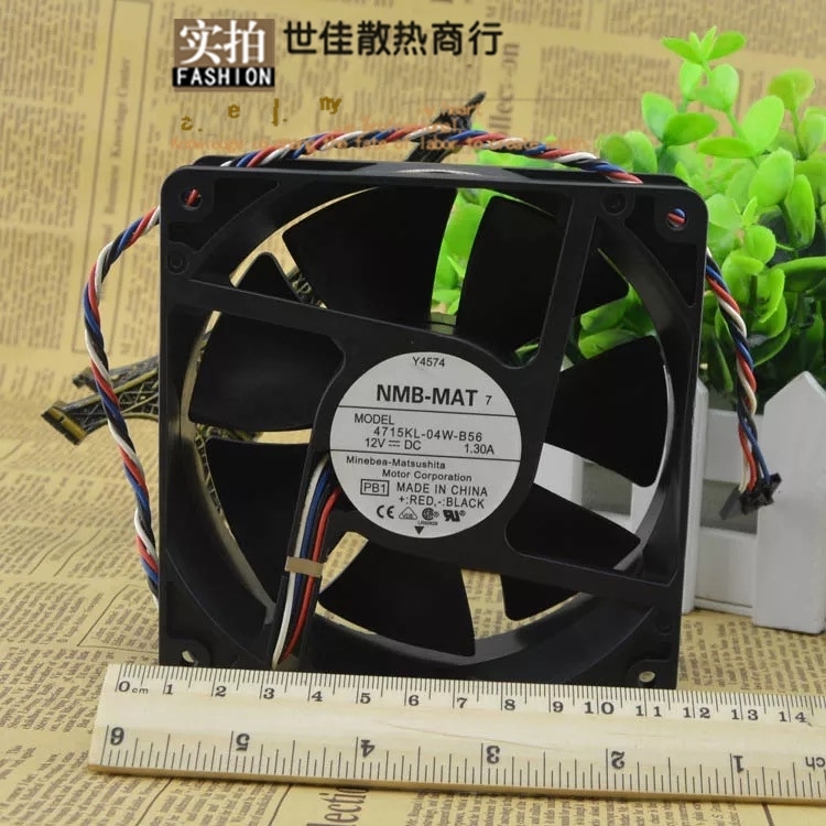 NMB MAT 4715KL-04W-B56 4Pin 12V 1.30A PWM Fan for Dell #M2109 QL | eBay