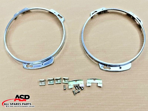Suzuki Samurai Gypsy Headlight Head Lamp Chrome Bezel Ring Rim Set | eBay