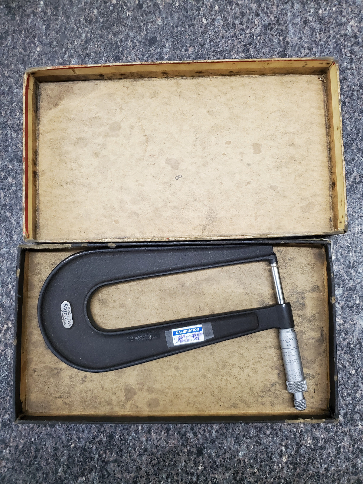 Starrett No. 222 R 1in. 6" Deep Throat Micrometer | eBay