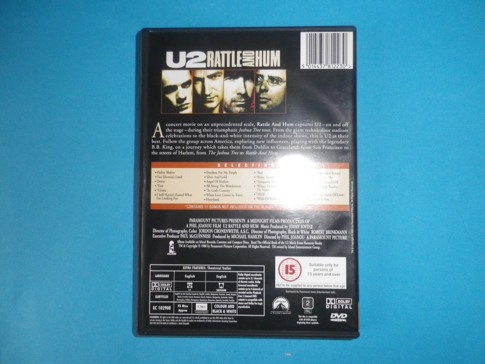 DVD U2 Rattle and hum | eBay