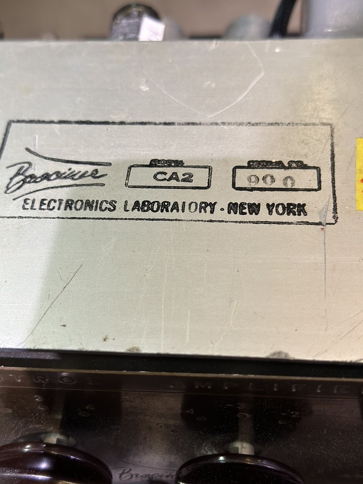 Pair Brociner CA2 Tube Preamp CA100 Phono Fisher 50c | eBay