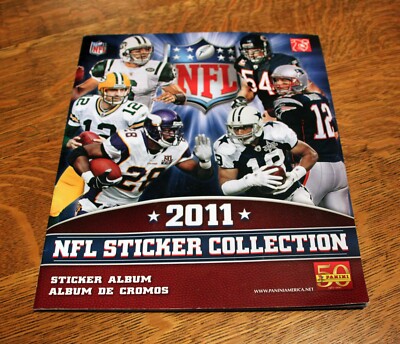2011 Panini NFL Football Sticker Collection Album ~ Completed Attached ...