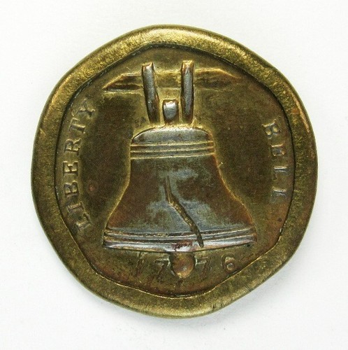 Vintage Liberty Bell Token Fashioned into a Button 21mm | eBay