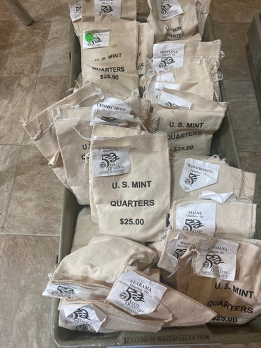 State Quarter Original Mint Sewn Bags, COMPLETE SET OF 100 ($25 DOLLAR ...