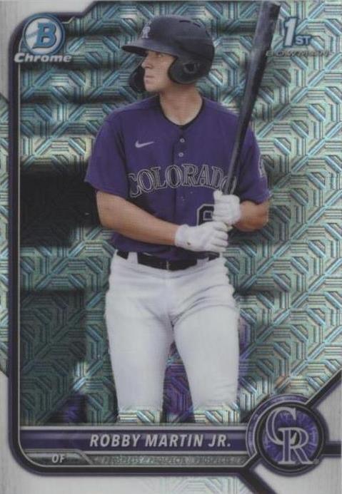 2022 Bowman - Chrome Prospects Robby Martin Jr. #BCP-43 Mojo Refractor ...