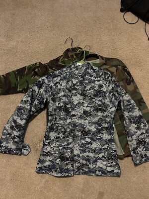 Iraqi Federal Police Blue Digital Camo BDU Shirt Rare | eBay