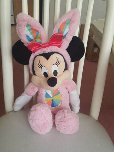 DISNEY MINNIE MOUSE BUNNY EARS 20" STUFFY PLUSH STUFFED ANIMAL | eBay