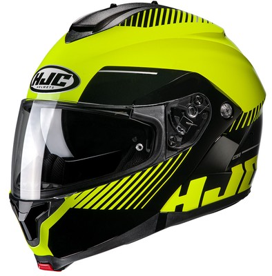 HJC C91 Prod Modular Motorcycle Helmet Hi-Vis MD | eBay