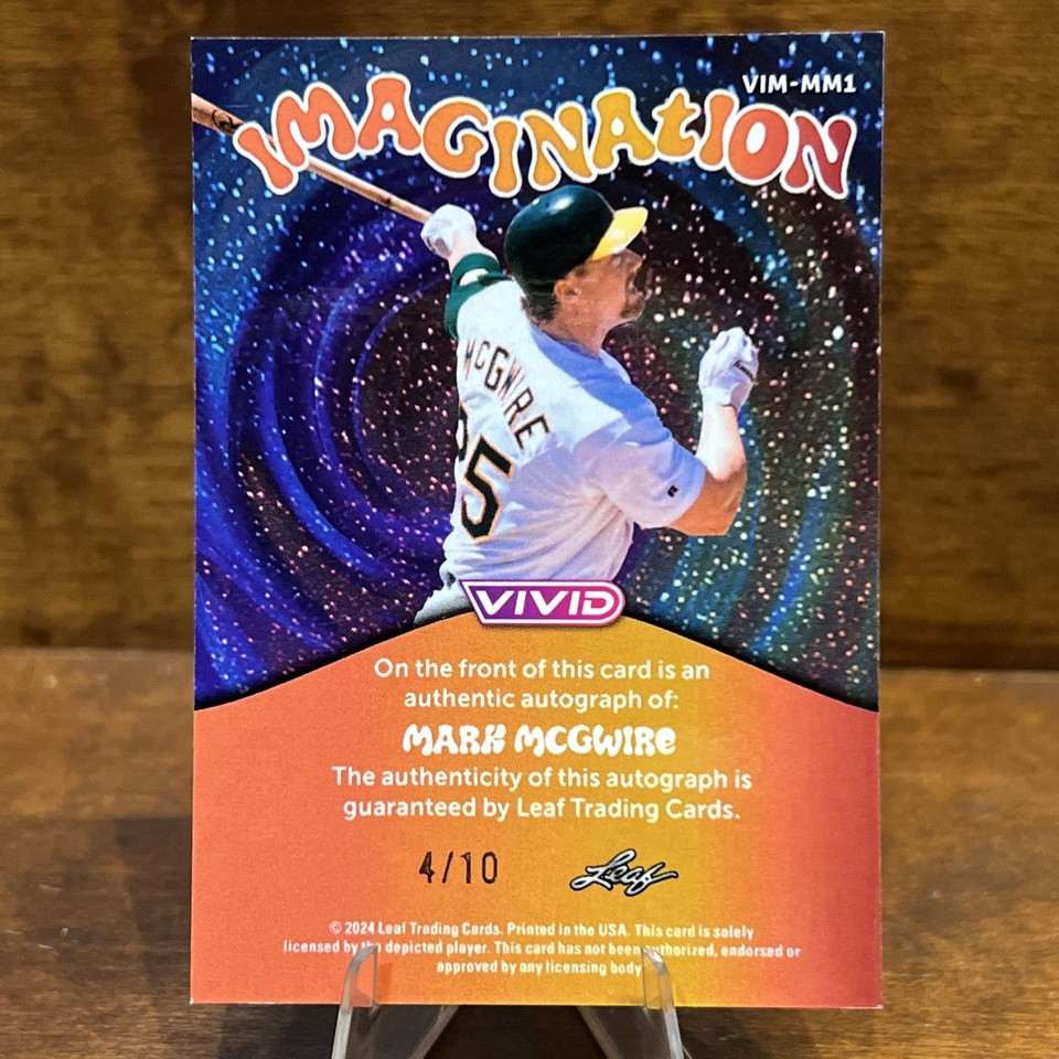 Mark McGwire AUTO #’d /10 2024 Leaf Vivid Imagination | eBay