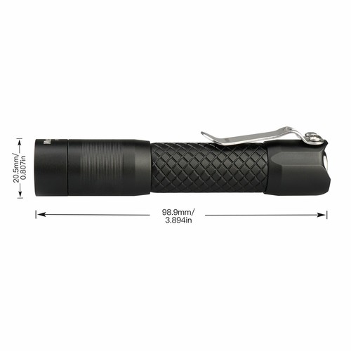 MecArmy PS14 Dual Emitter EDC AA/14500 Flashlight, XPL-HD LED 1200 lm ...