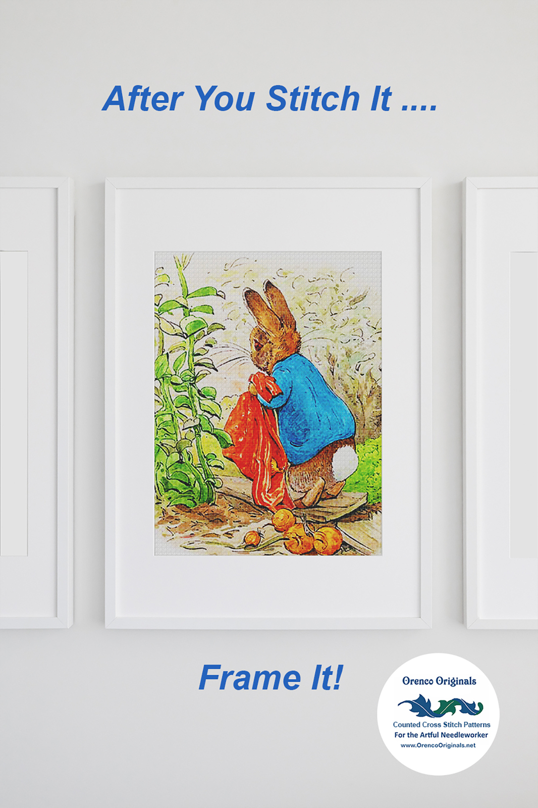 Beatrix Potter Peter Rabbit Follows Farmer McGregor Counted Cross ...