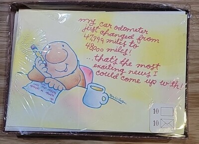 10 VINTAGE ZIGGY BLANK CARDS AMERICAN Greetings Box | eBay