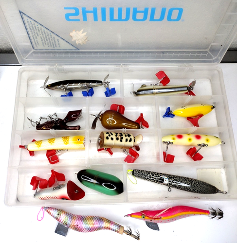 Set of 13 Quality Japanese Sea Fishing Lures w Shimano Rounded Bottom ...