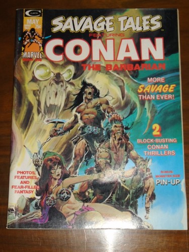 Savage Tales 4 Conan The Barbarian Unread High Grade Marvel Curtis ...