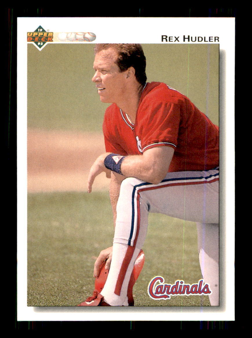 1992 BASEBALL 1992 Upper Deck Rex Hudler St. Louis Cardinals #670 1 | eBay