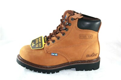CACTUS WORK BOOTS 611S BROWN HEAVY DUTY STEEL TOE OIL RESISTANT PREMIUM ...