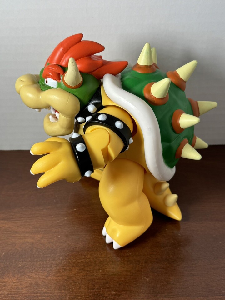 2014 Super Mario Bros Bowser 6" & Mario 3” Poseable Figures Toys Jakks ...