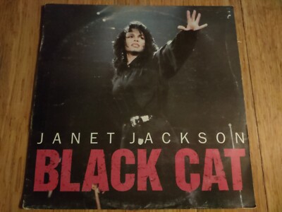 JANET JACKSON BLACK CAT VINYL RECORD 390548-1 9399039054810 RARE | eBay ...