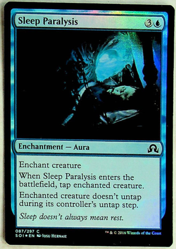 Sleep Paralysis - Foil - Shadows Over Innistrad - 2016 -Magic Gathering ...