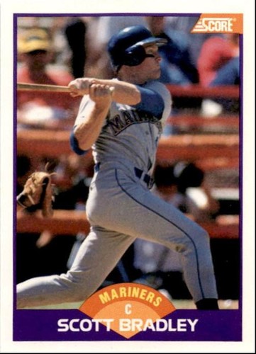 1989 Score Baseball Card Scott Bradley Seattle Mariners #324 | eBay