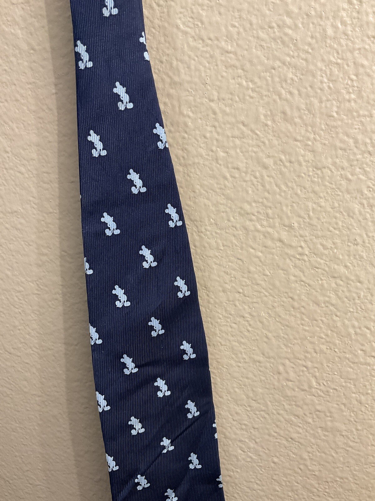 Mickey Mouse Blue Silhouette Walt Disney World Silk T… - Gem