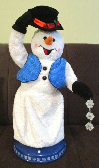 Gemmy Animated Spinning Snowflake Snowman Snow Miser | eBay