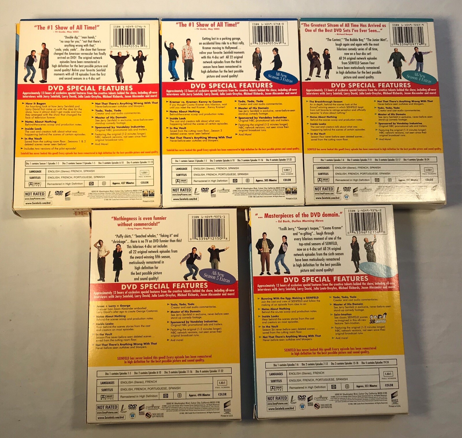 Seinfeld - The Complete Series Box Set season 1-6 DVD Excellent Extra ...