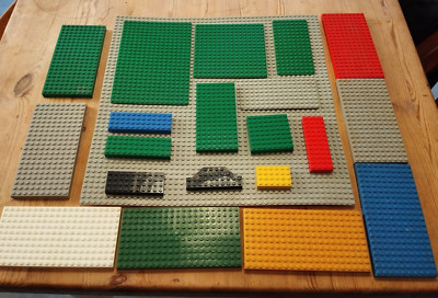 Lego Vintage thin and thick Base Plates 16x24 16x16 8x16 road ...