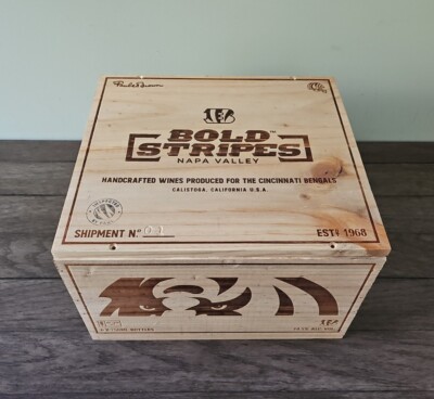 Cincinnati Bengals Bold Stripes Wine Box (First Batch Box!) | eBay