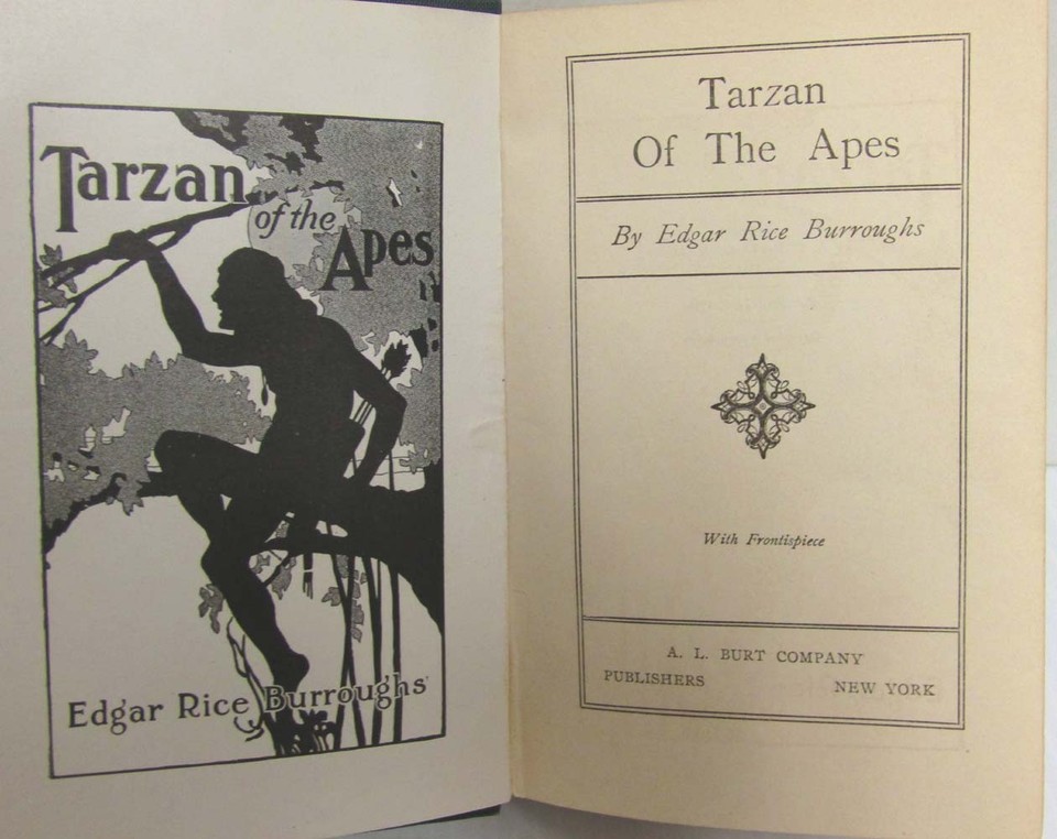 Tarzan of the Apes by Edgar Rice Burroughs-A.L. Burt Company Hardcover ...