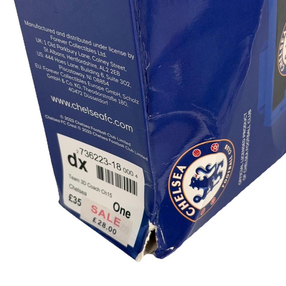 Chelsea FC 3D Construction Toy Coach Bus Model Mini Blocks Official ...