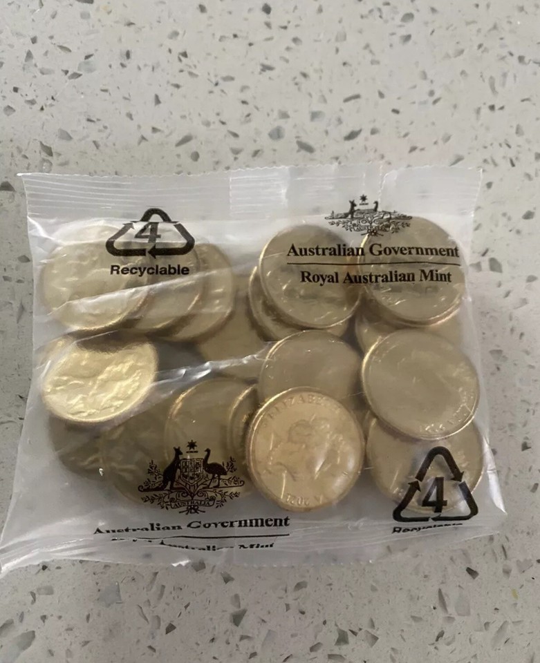 2021 $1 Dollar Coin MOB OF ROOS - 20 Coins RAM Bag - JC - MOR Low ...