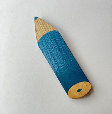 Tatty Devine Giant Wooden Pencil Brooch | eBay UK