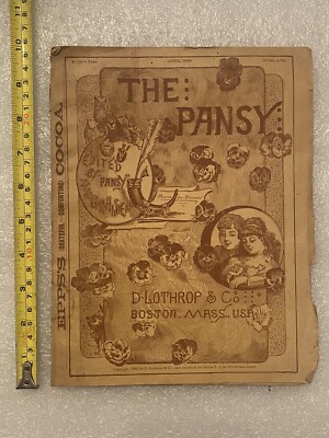 Isabella Macdonald Alden ‘The Pansy’ Magazine D. Lothrop & Co Boston ...