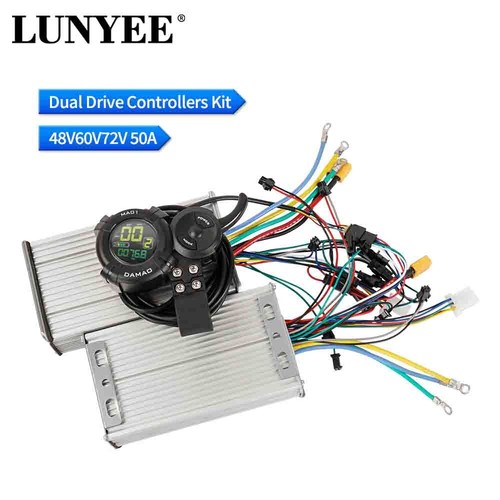 48v 60v 72v 50A Dual Drive Controllers With LCD Display Set For Electric Scooter | eBay
