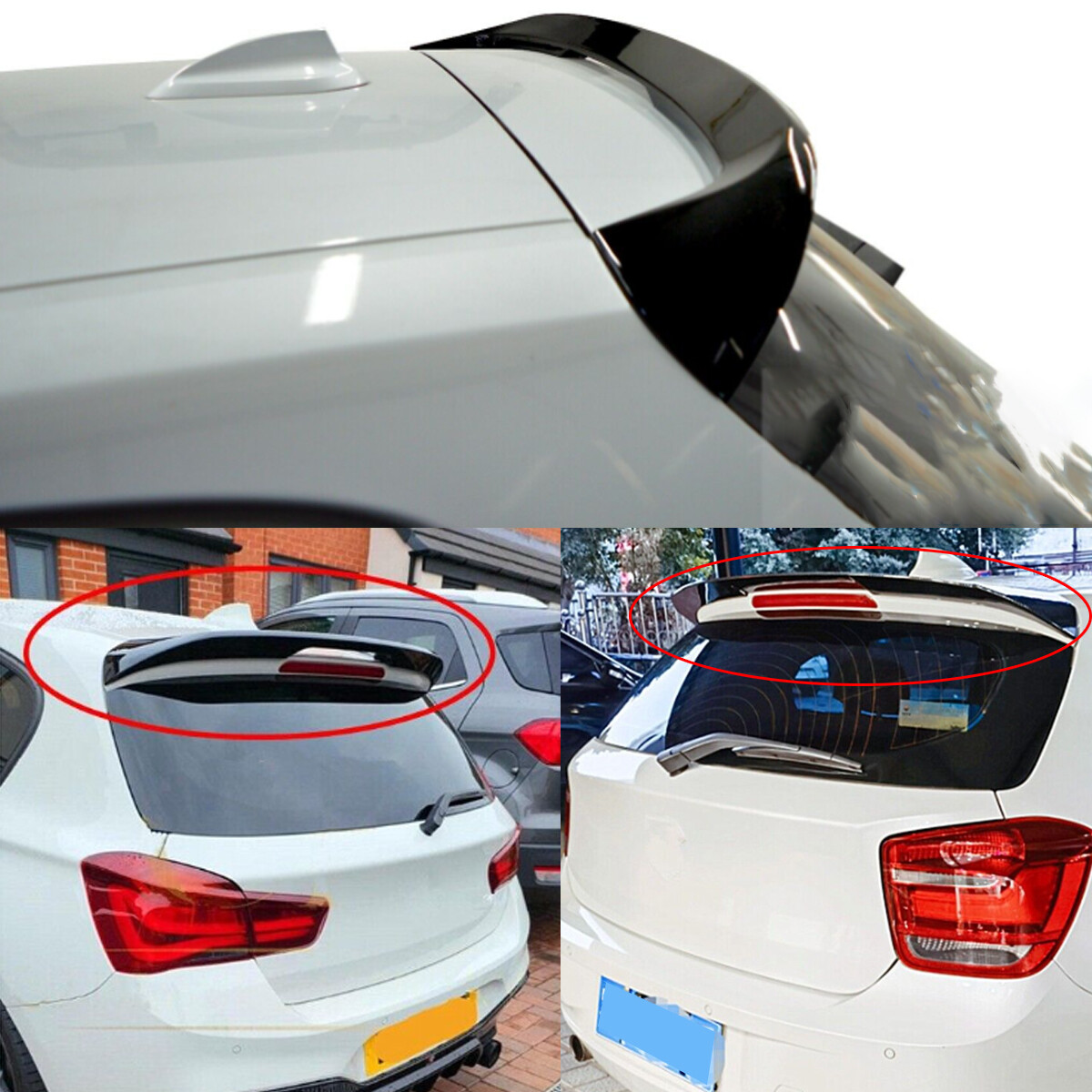 For BMW F20 F21 1 Series M135i 125i 12-19 Carbon Look Rear Roof Spoiler ...