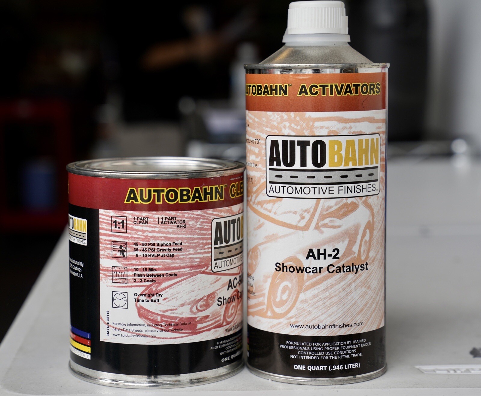 Autobahn AC-9082 2K Show Car Clear Coat QUART Kit! Mix 1:1 Showroom ...