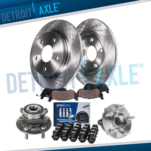 11.89 inch Rear Disc Rotors Brake Pads Wheel Hubs 20pc Lug Nuts for ...