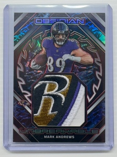2023 Obsidian Mark Andrews Unbreakable Memorabilia EE Red Jersey Patch ...