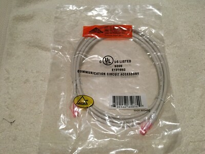 Allen Tel AT1607, 7FT Cat 6 White Patch Cord, RJ45 Snag-less Connector ...