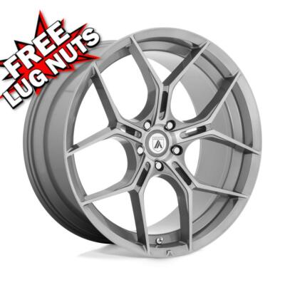24 inch 24x10 Asanti ABL38 Monarch Titanium wheels rims 6x5.5 6x139.7 ...