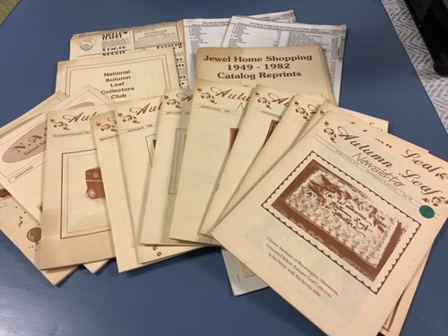 National Autumn Leaf NALCC 1993 - 1996 + Newsletter Lot… Jewel Tea Hall ...