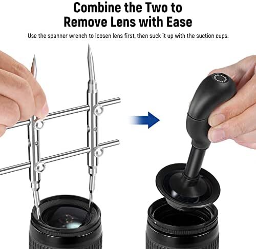 Camera Lens Repair and Cleaning Kit with Vacuum Suction Pen and Tools ...