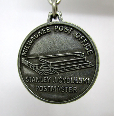 Vintage Milwaukee Post Office Keychain Stanley Cybulski Postmaster Oct ...