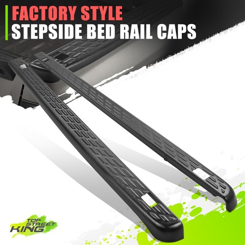 Stepside Bed Rail Caps with Stake Holes for Silverado Sierra 6'6" 07-13 ...