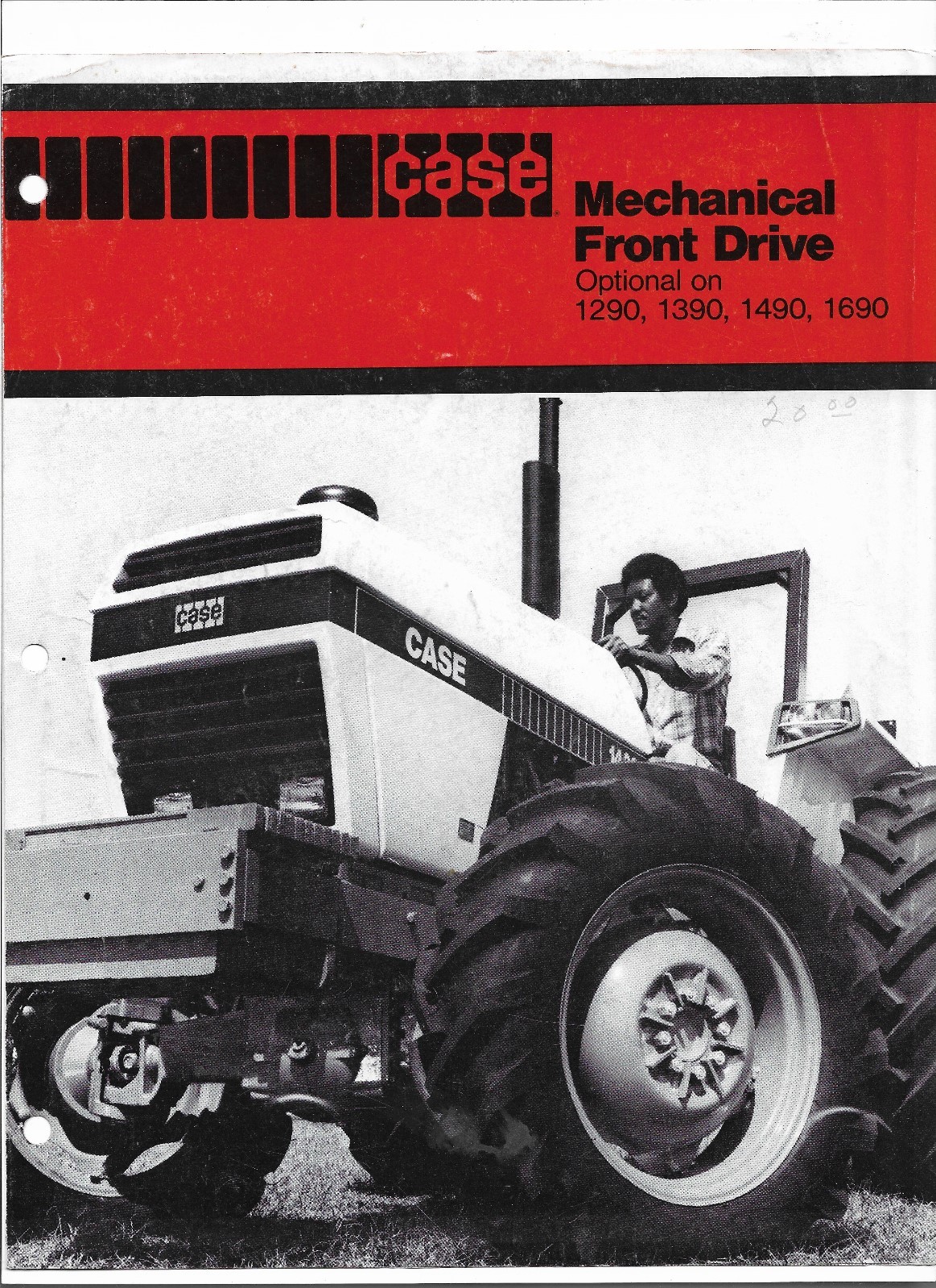 Original OEM OE Case 1290 1390 1490 1690 Tractor Sales Brochure Form ...